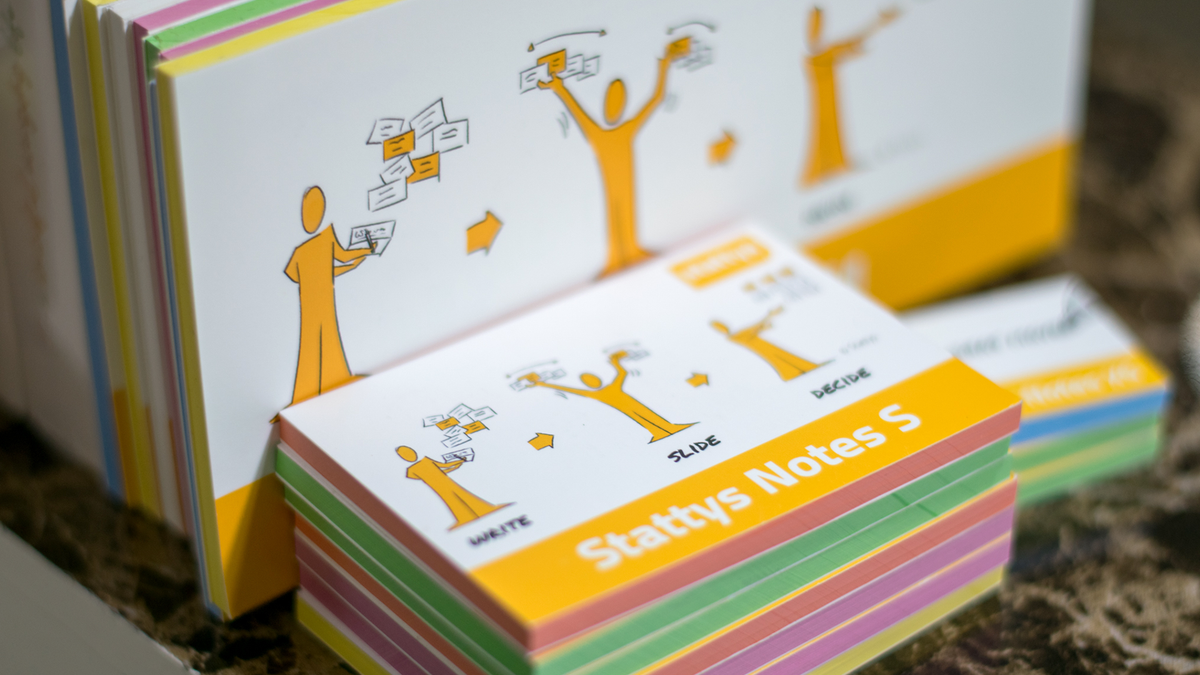 Stattys Electrostatic Notes: Self-adhesive Sticky Notes