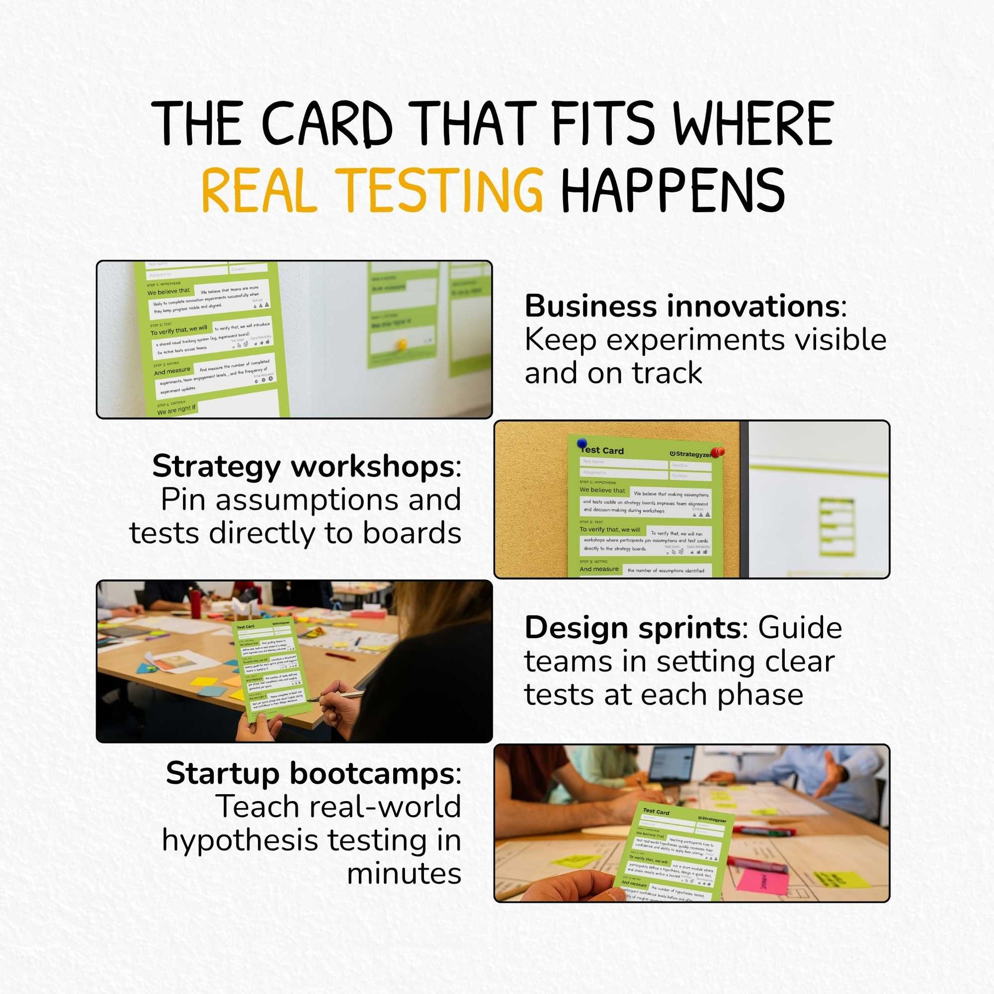 Business Model Test Card for fast, clear idea validation — Stattys